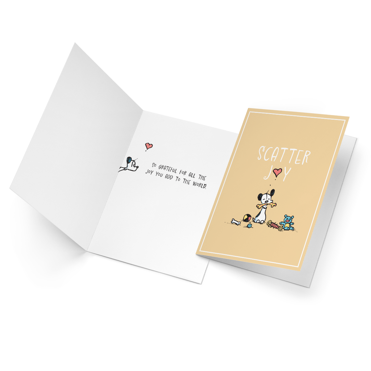'Scatter Joy' Greeting Card – MUTTS