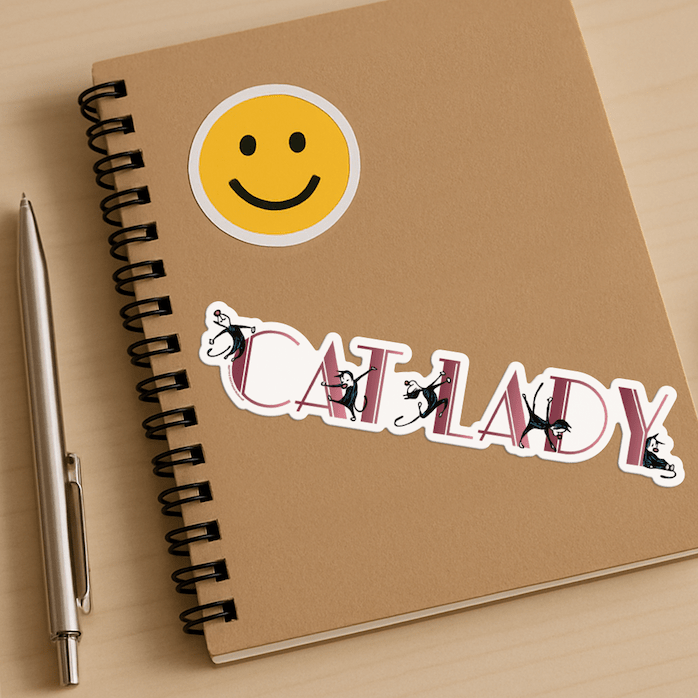 'Cat Lady' Die-Cut Sticker – MUTTS
