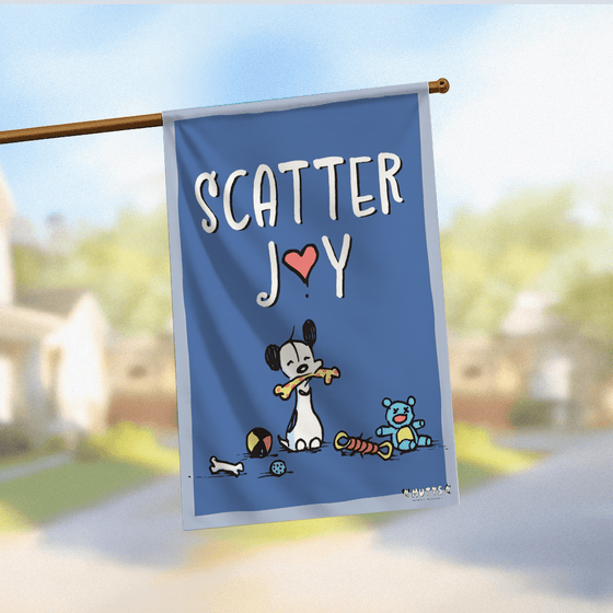 House Flag: Scatter Joy – MUTTS