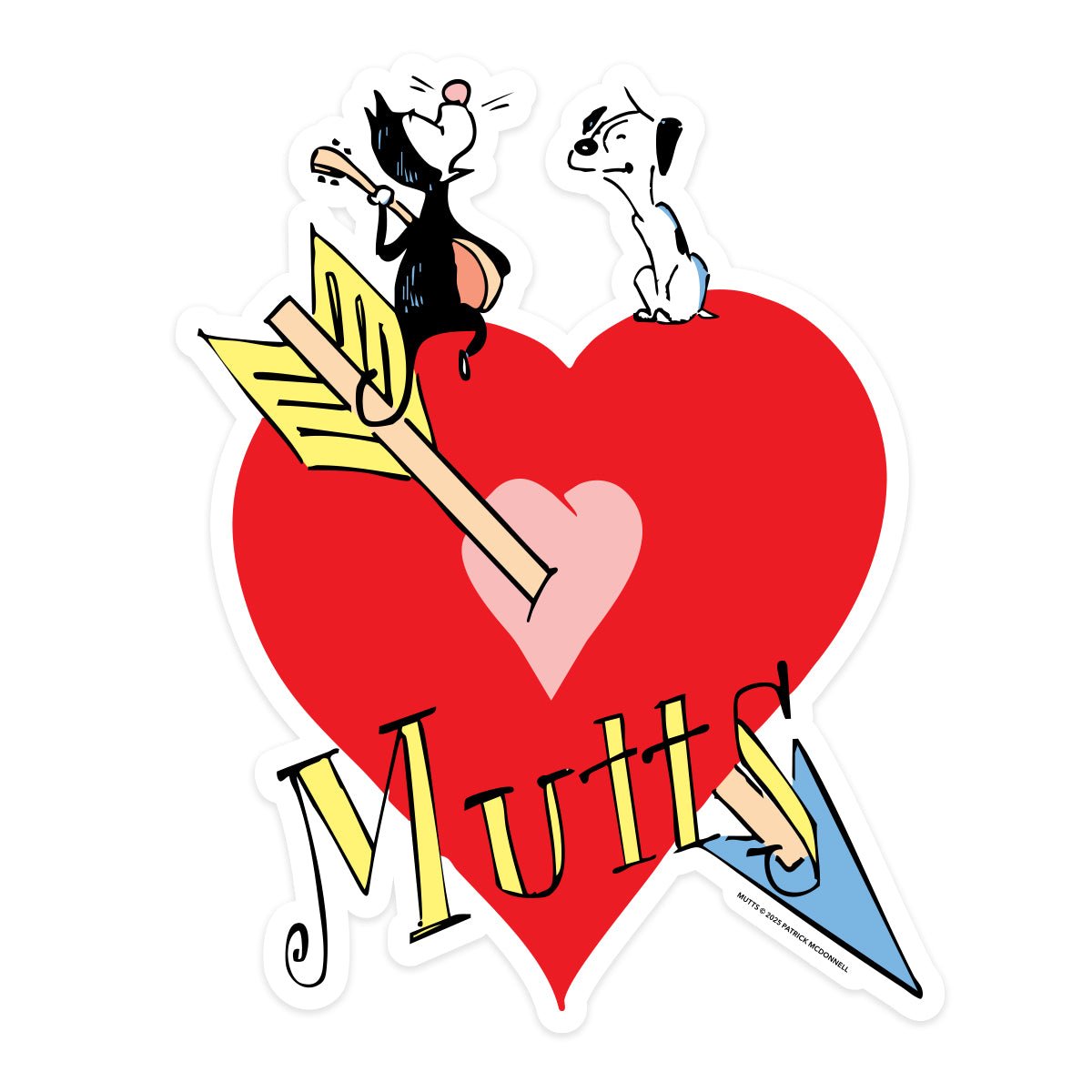 'Silly Love Song' Die-Cut Sticker – MUTTS