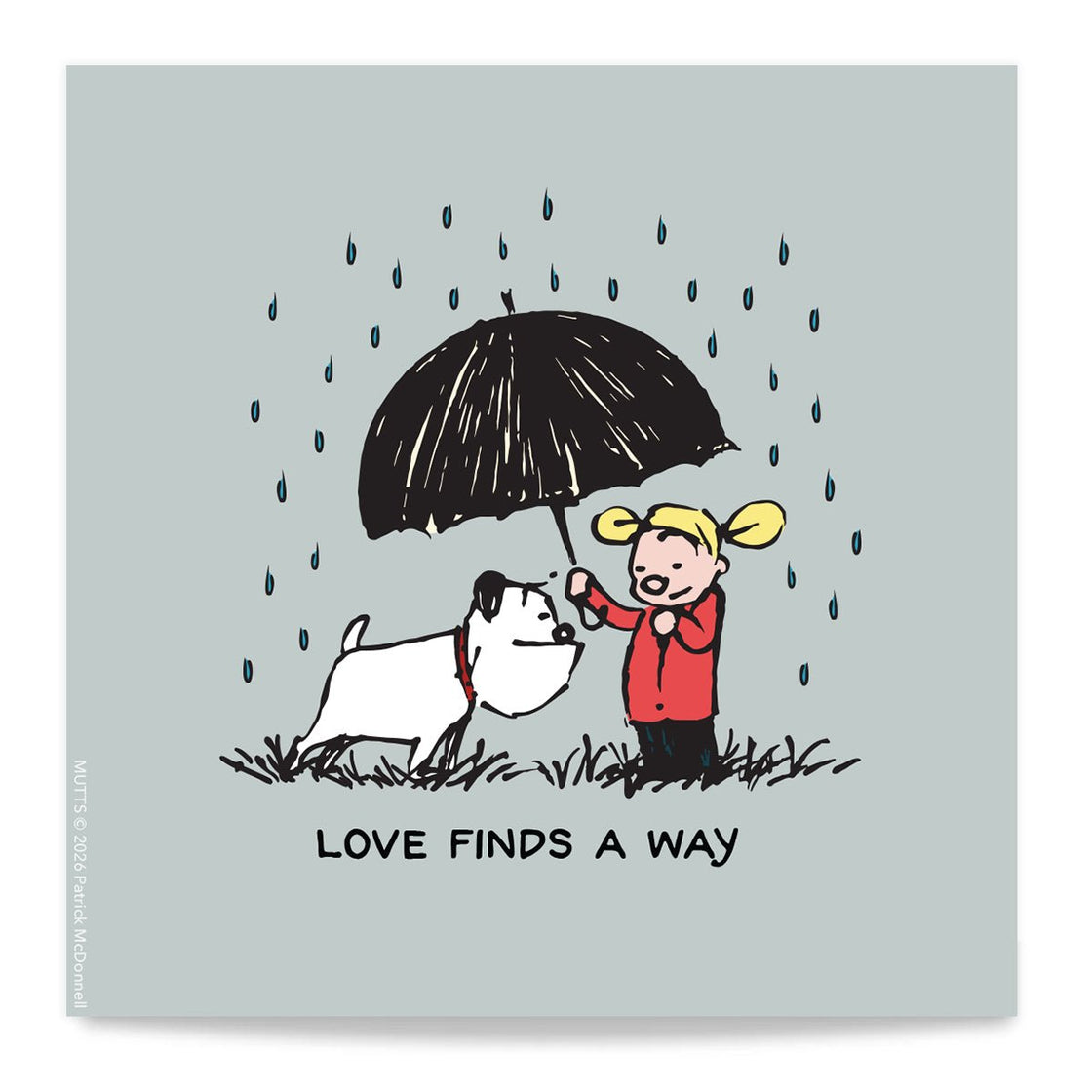 'Love Finds a Way' Standard Art Print – MUTTS