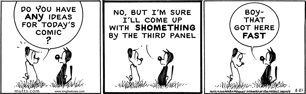 May 21 2018, Daily Comic Strip – MUTTS