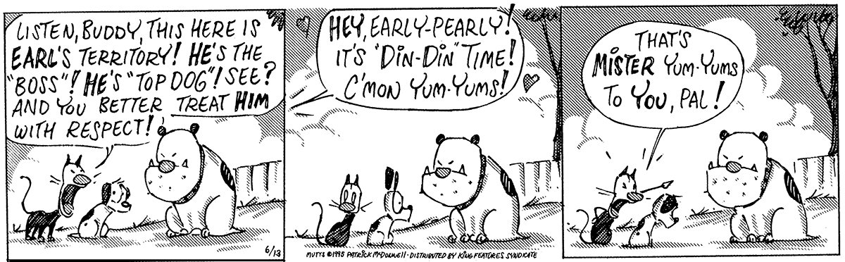 June 13 1995, Daily Comic Strip – MUTTS
