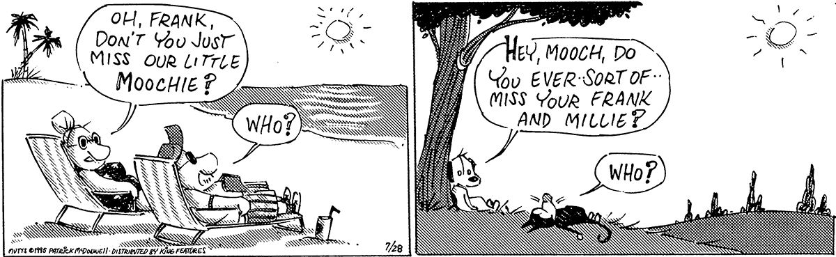 July 28 1995, Daily Comic Strip – MUTTS