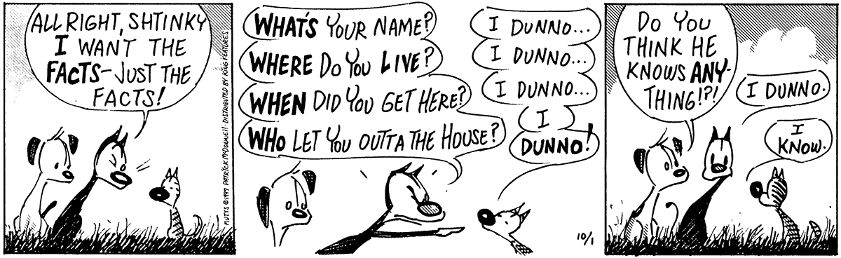 October 1 1997, Daily Comic Strip – MUTTS
