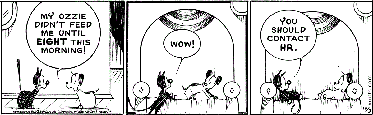 October 3 2022, Daily Comic Strip – MUTTS