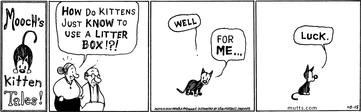 October 15 2022, Daily Comic Strip – MUTTS
