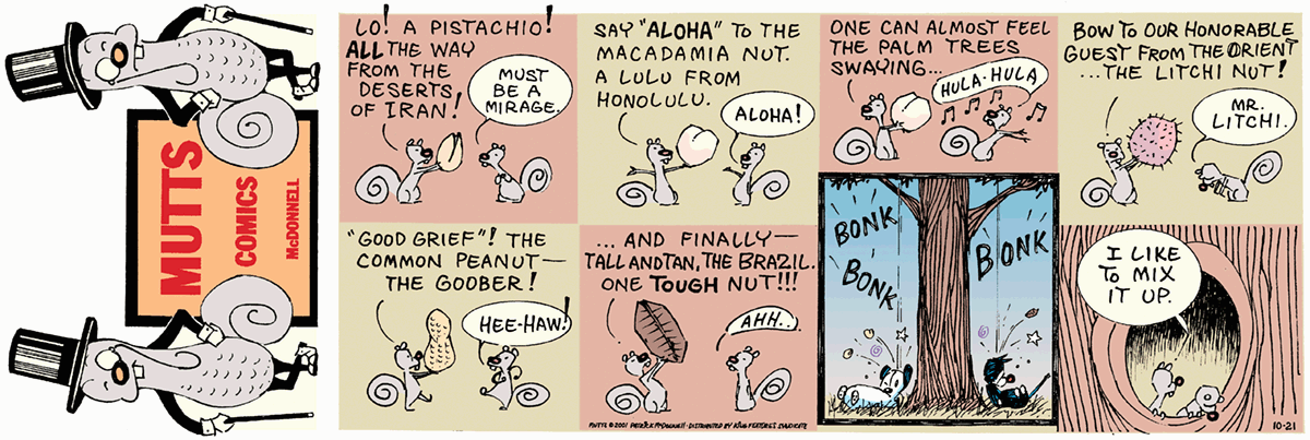 October 21 2001, Sunday Comic Strip – MUTTS