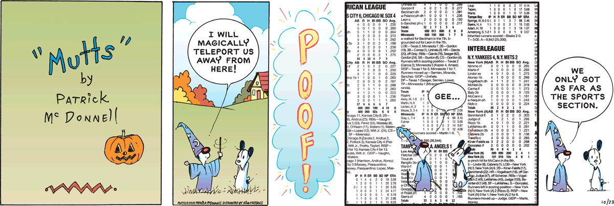 October 23 2022, Sunday Comic Strip – MUTTS
