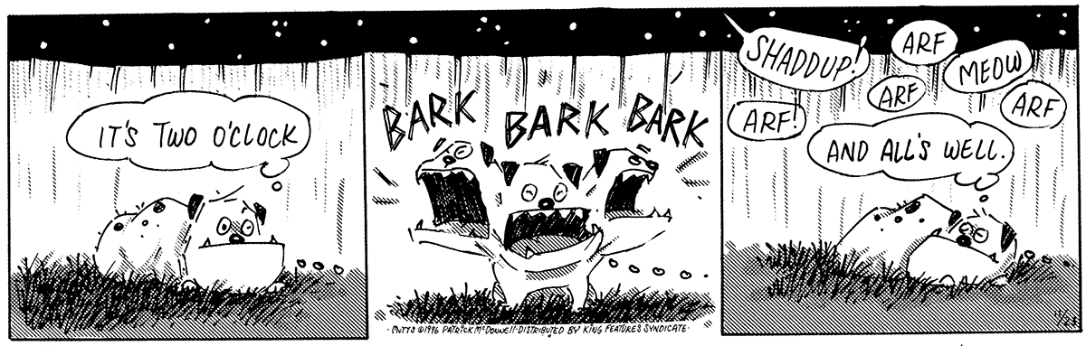 November 23 1996, Daily Comic Strip – MUTTS