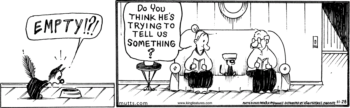 November 28 2022, Daily Comic Strip – MUTTS