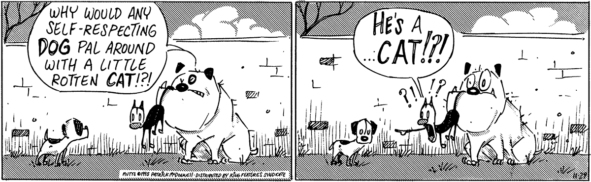 November 29 1995, Daily Comic Strip – MUTTS