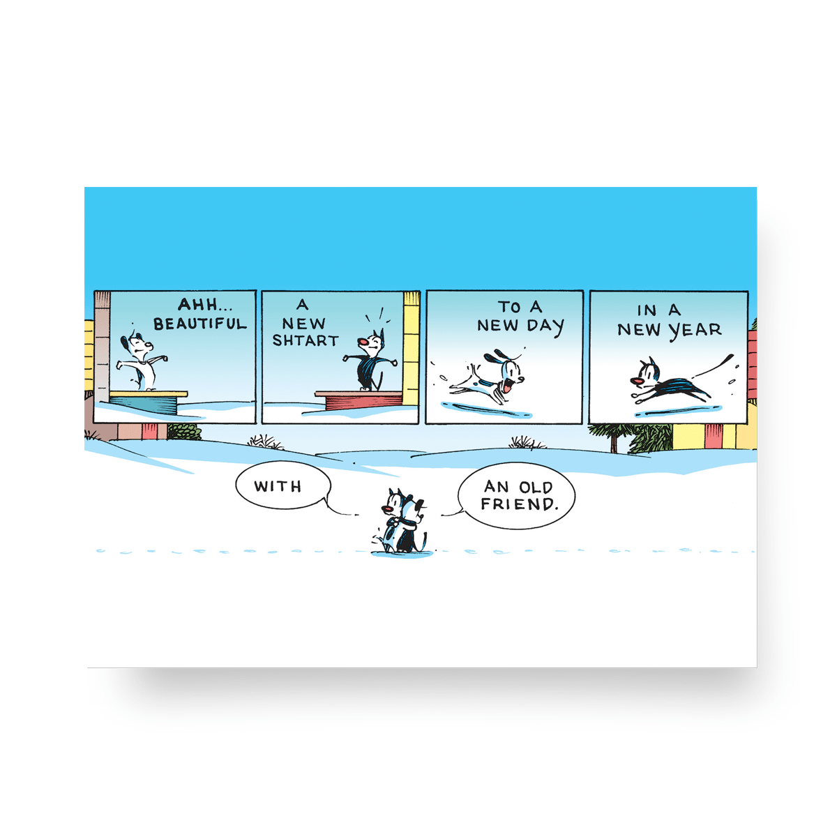 'New Shtart, New Year' Greeting Card – MUTTS