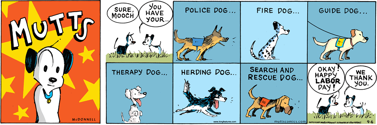 September 6 2009, Sunday Comic Strip – MUTTS